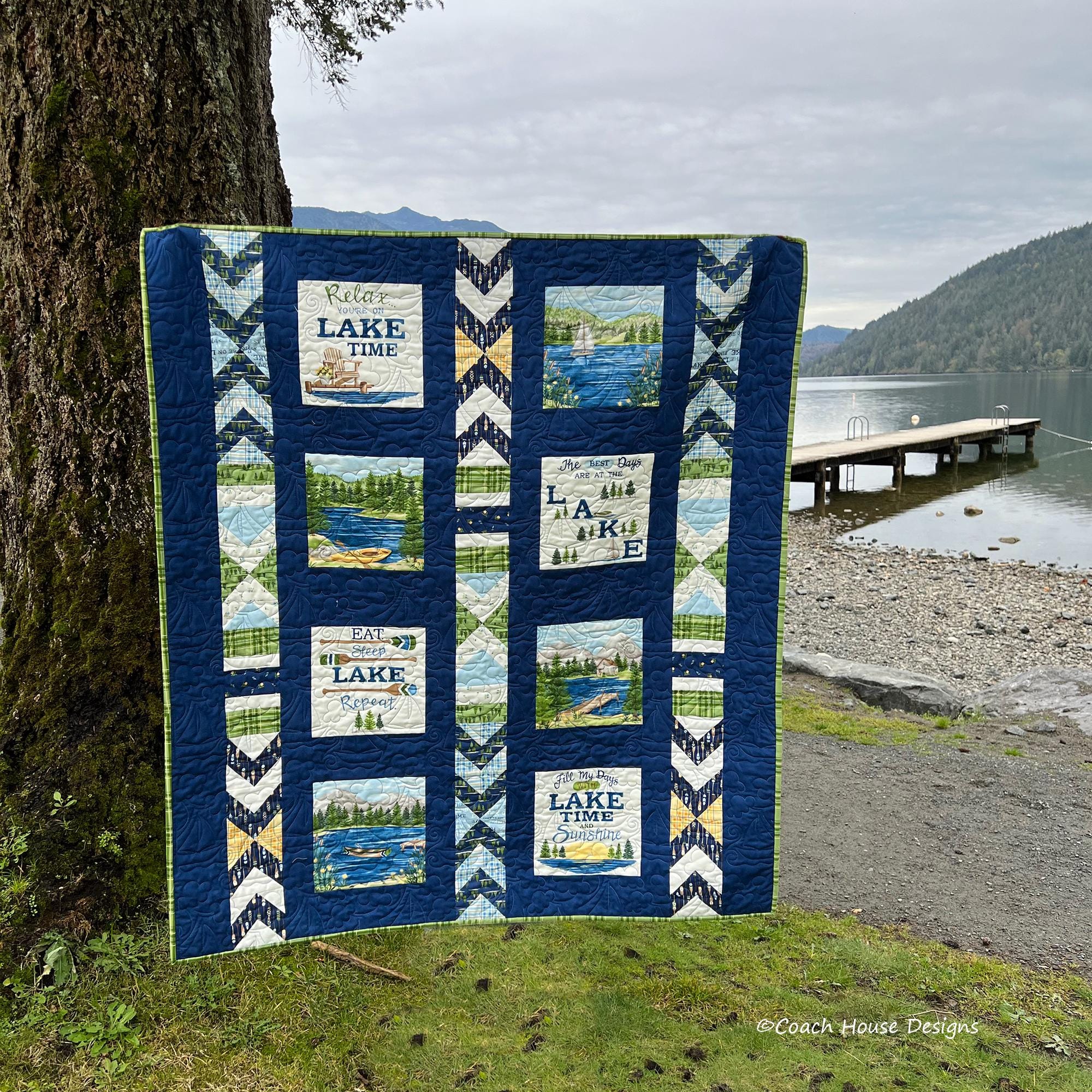 Day at the Lake Quilt Pattern: Deb Strain Fabric (PDF Download) - Etsy