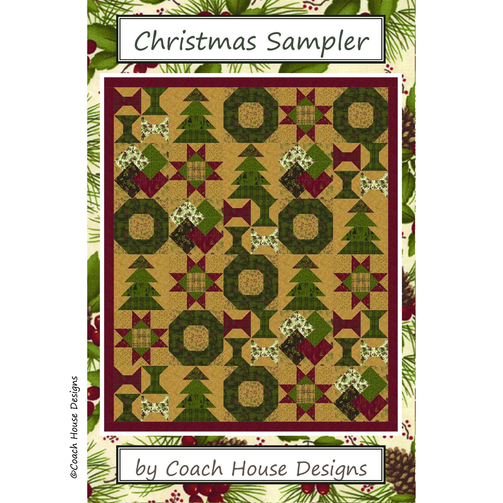 Christmas Sampler Digital PDF Quilt Pattern by Coach House - Etsy