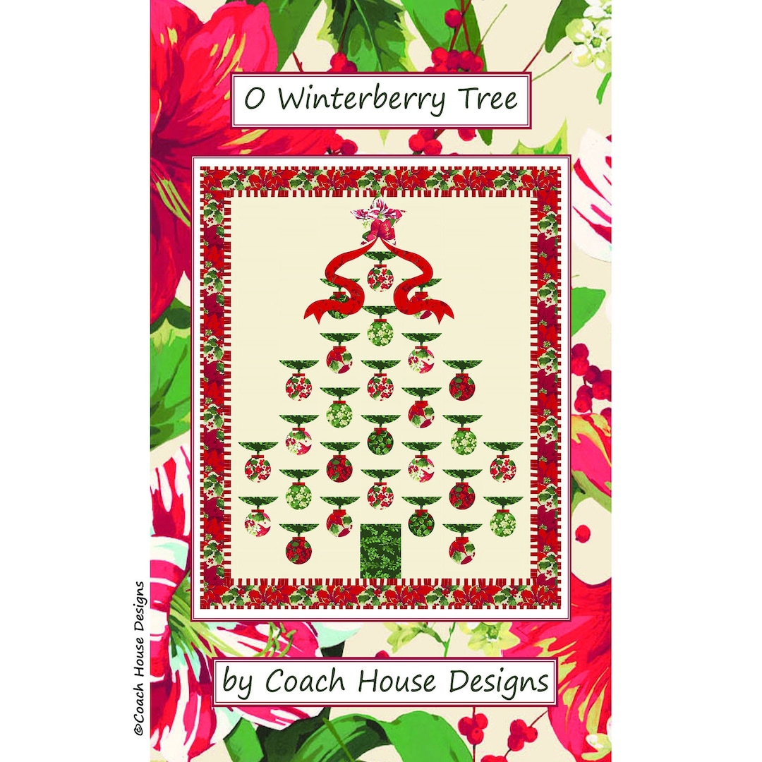 O Winterberry Tree Digital PDF Quilt Pattern by Coach House Designs - Etsy