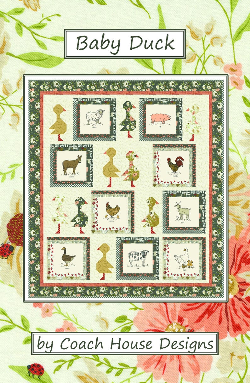Baby Duck Downloadable PDF Quilt Pattern by Coach House Designs - Etsy