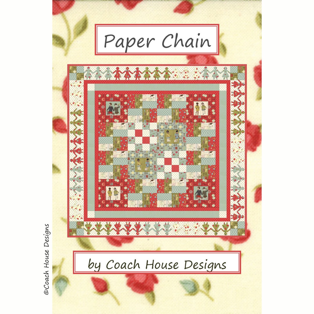 Paper Chain Digital PDF Quilt Pattern by Coach House Designs - Etsy
