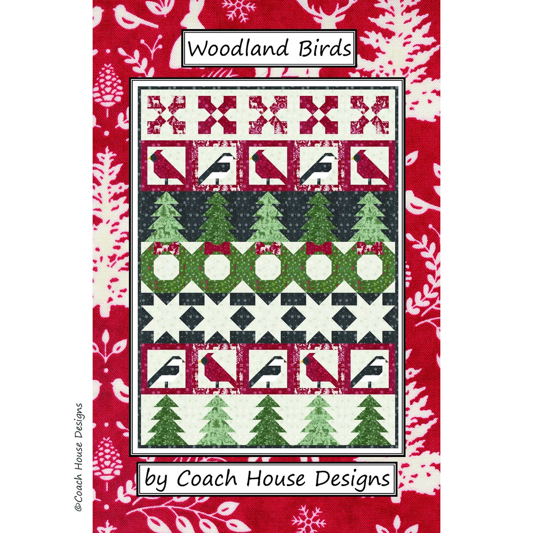 Woodland Birds Digital PDF Quilt Pattern by Coach House Designs **DEB ...