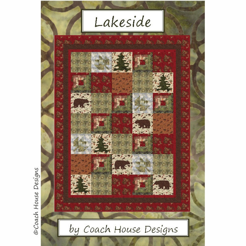 Lakeside Digital PDF Quilt Pattern by Coach House Designs - Etsy