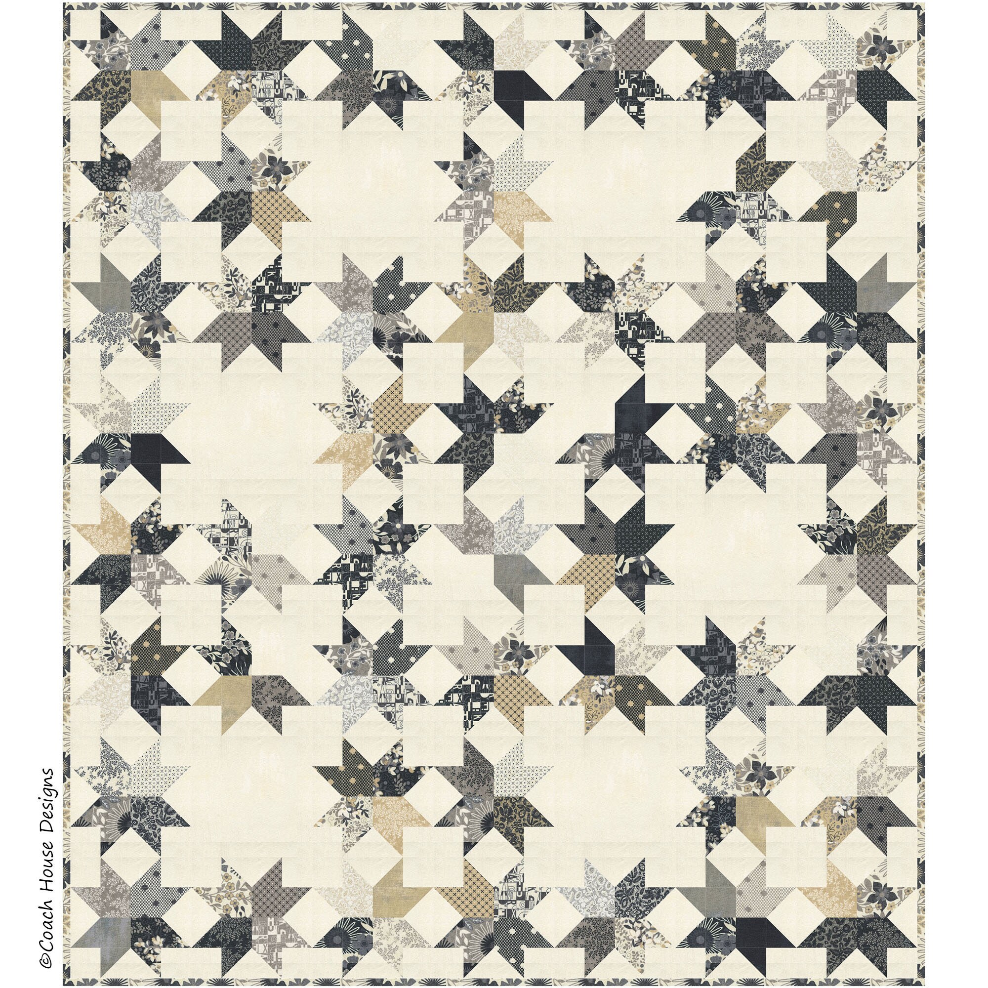Fading Stars PDF Quilt Pattern by Coach House Designs - DATE NIGHT by ...