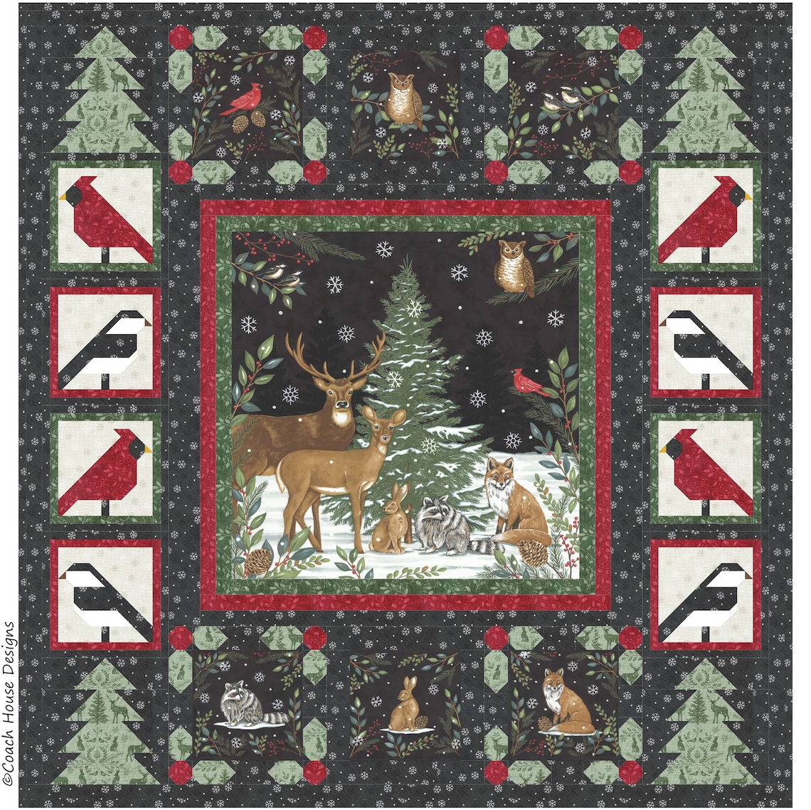 Wonderland Digital PDF Quilt Pattern by Coach House Designs Deb Strain ...