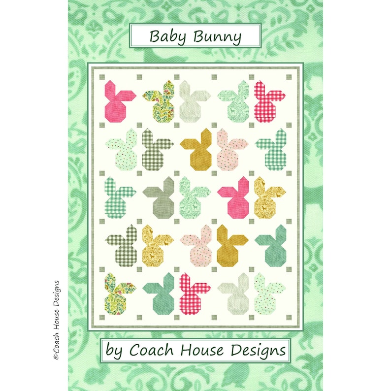 Baby Bunny PDF Quilt Pattern by Coach House Designs Scrappy Quilt - Etsy