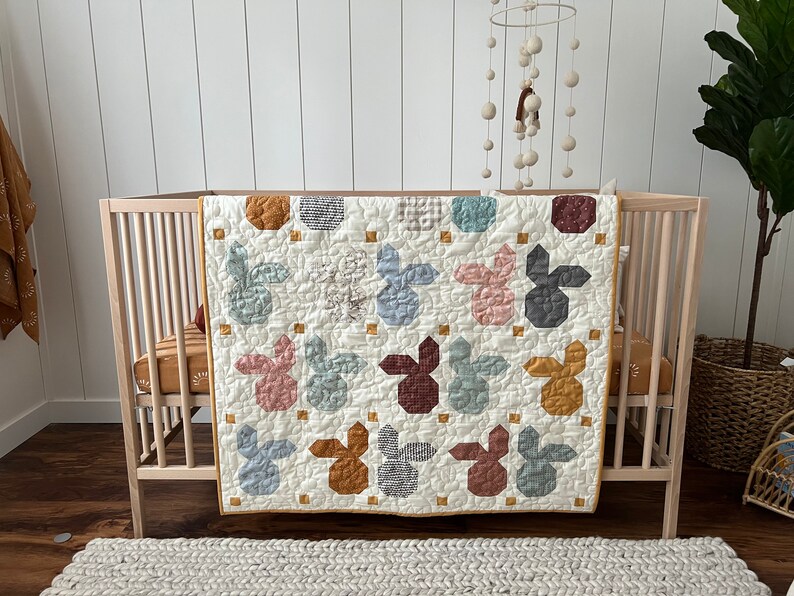 Baby Bunny PDF Quilt Pattern by Coach House Designs Scrappy Quilt - Etsy