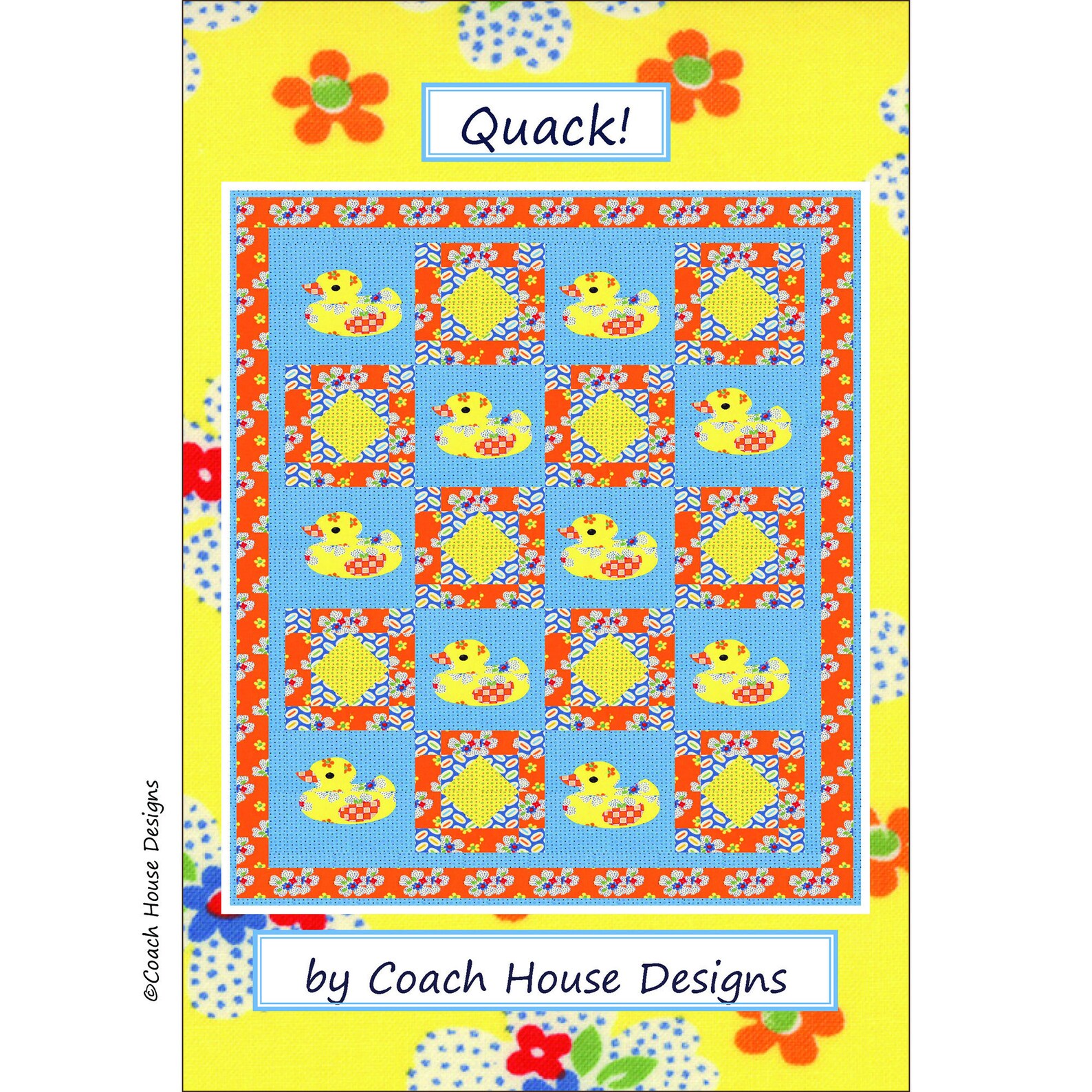 Quack Digital PDF Quilt Pattern by Coach House Designs - Etsy