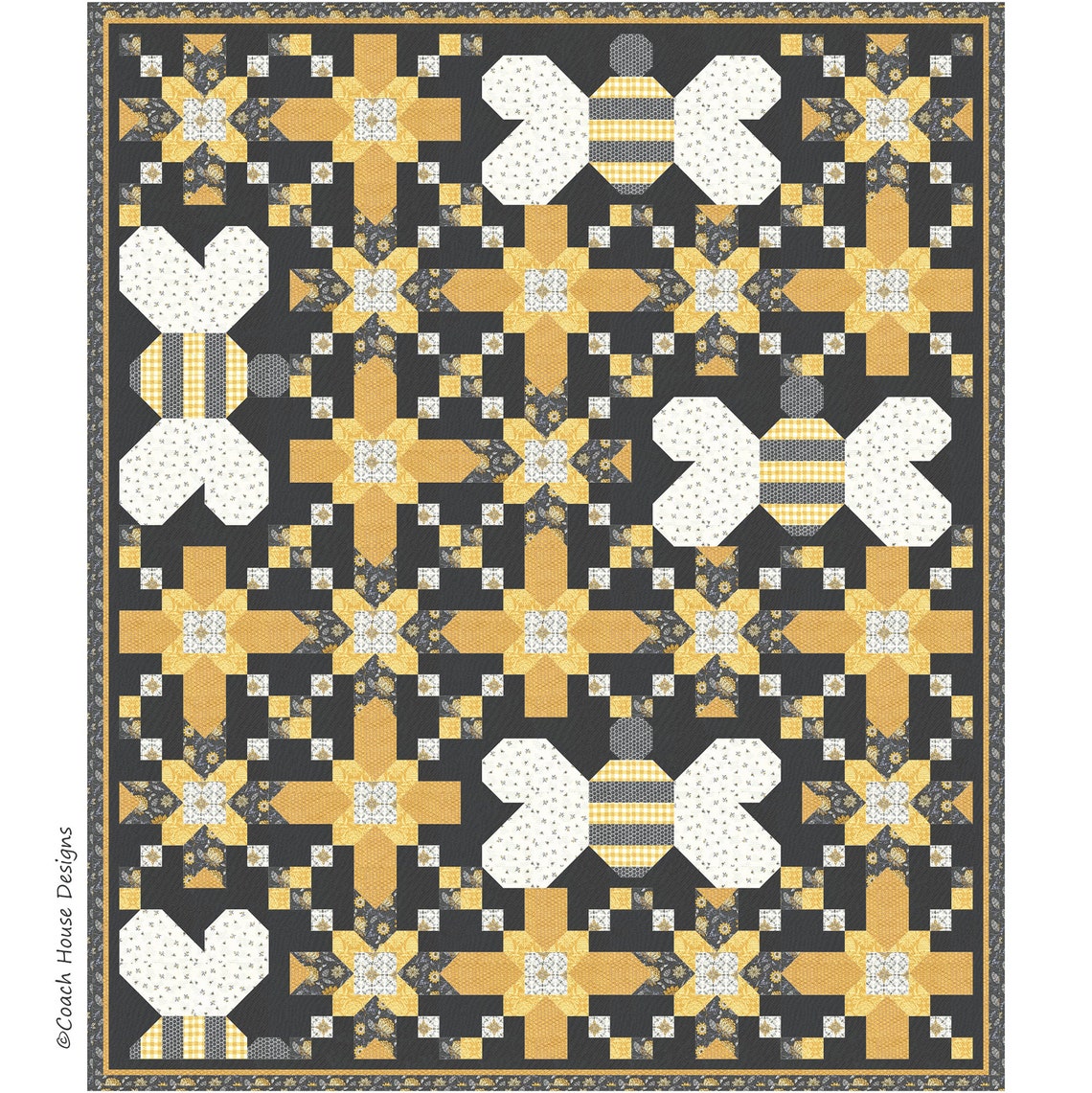 Honeycomb Digital PDF Quilt Pattern by Coach House Designs ** DEB ...