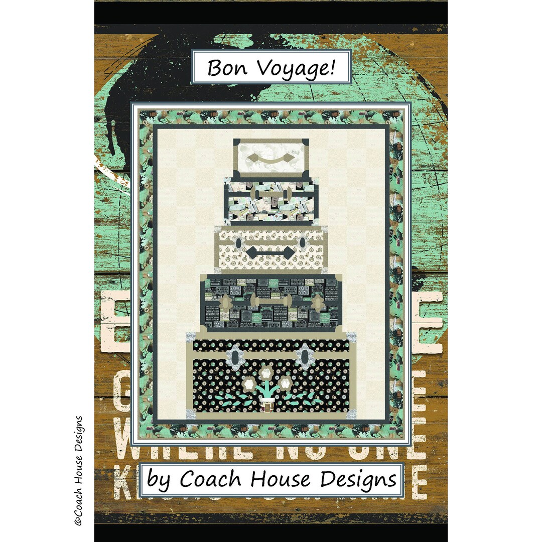 Bon Voyage Digital PDF Quilt Pattern by Coach House Designs - Etsy