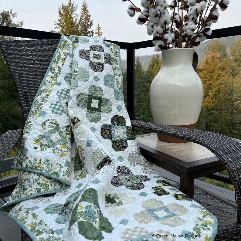 A Layer of Blooms Digital PDF Quilt Pattern by Coach House Designs ...