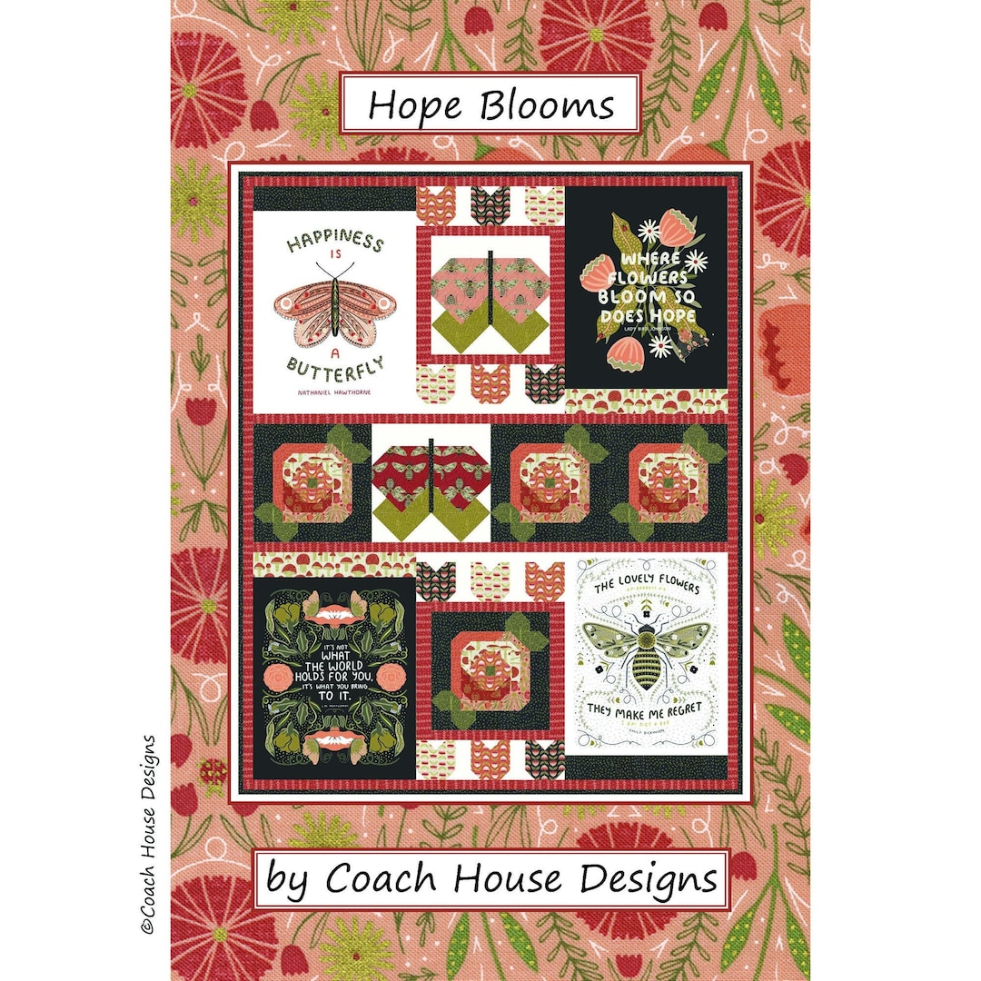 Hope Blooms PDF Quilt Pattern by Coach House Designs - MEADOWMERE by ...