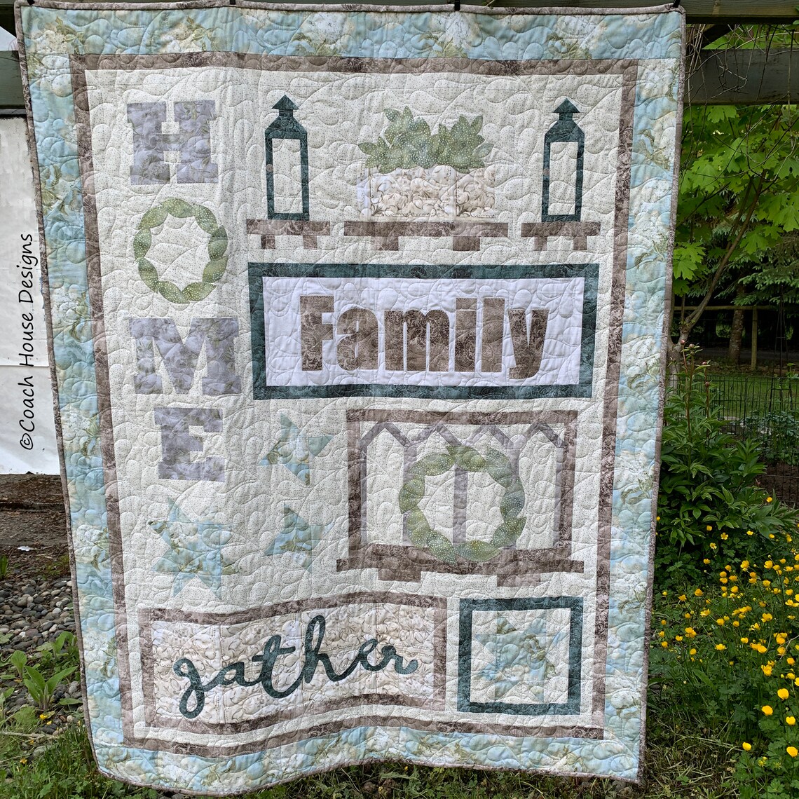 My Farmhouse Wall Digital PDF Quilt Pattern by Coach House - Etsy
