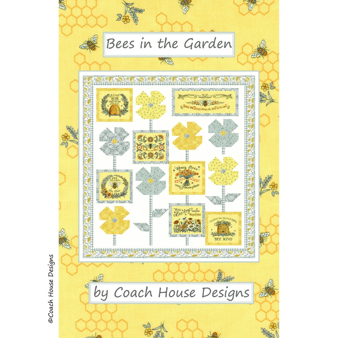 Bees in the Garden Digital PDF Quilt Pattern by Coach House Designs ...