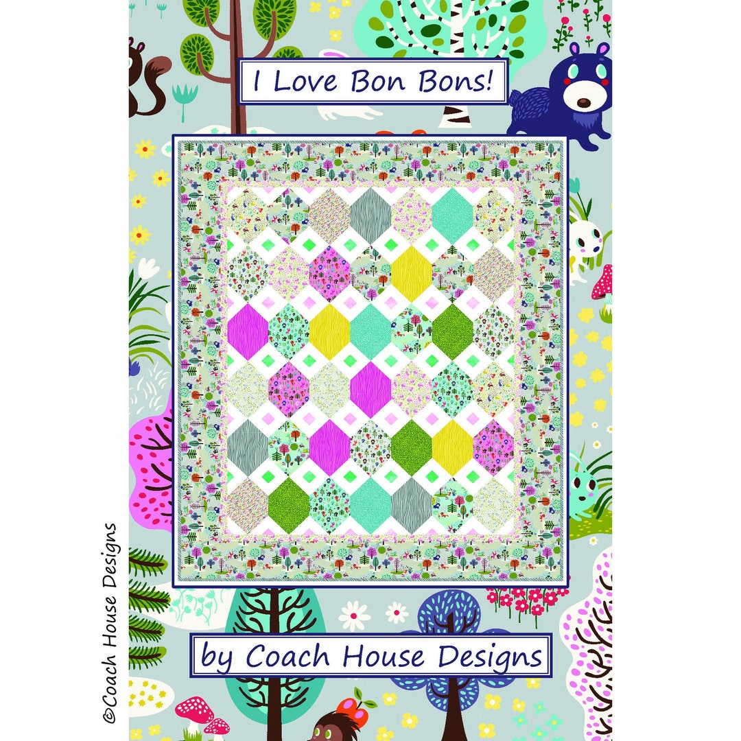 I Love Bon Bons Digital PDF Quilt Pattern by Coach House Designs - Etsy