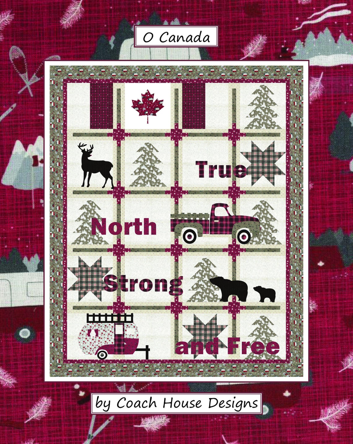 O Canada Digital PDF Quilt Pattern by Coach House Designs - Etsy
