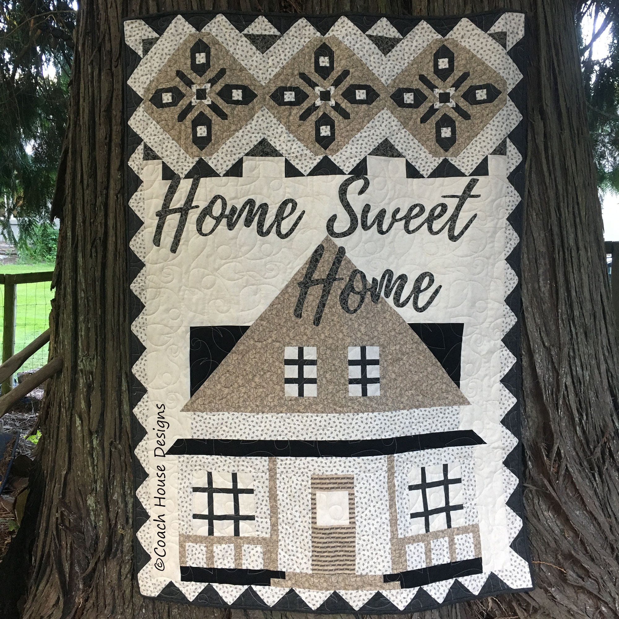 At Home Banners Digital PDF Quilt Pattern by Coach House - Etsy