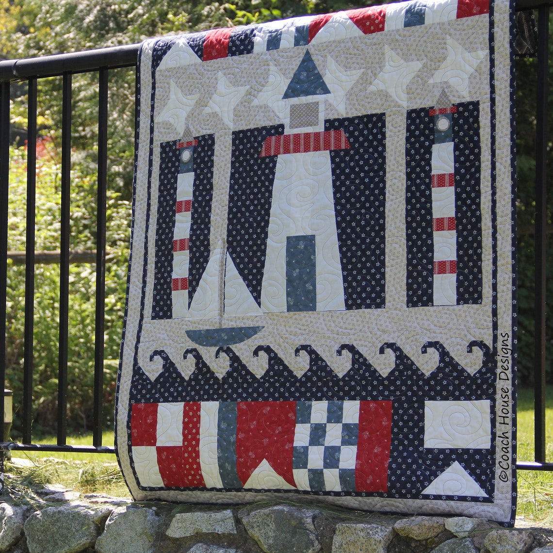 Longfellow Banner Digital PDF Quilt Pattern by Coach House - Etsy