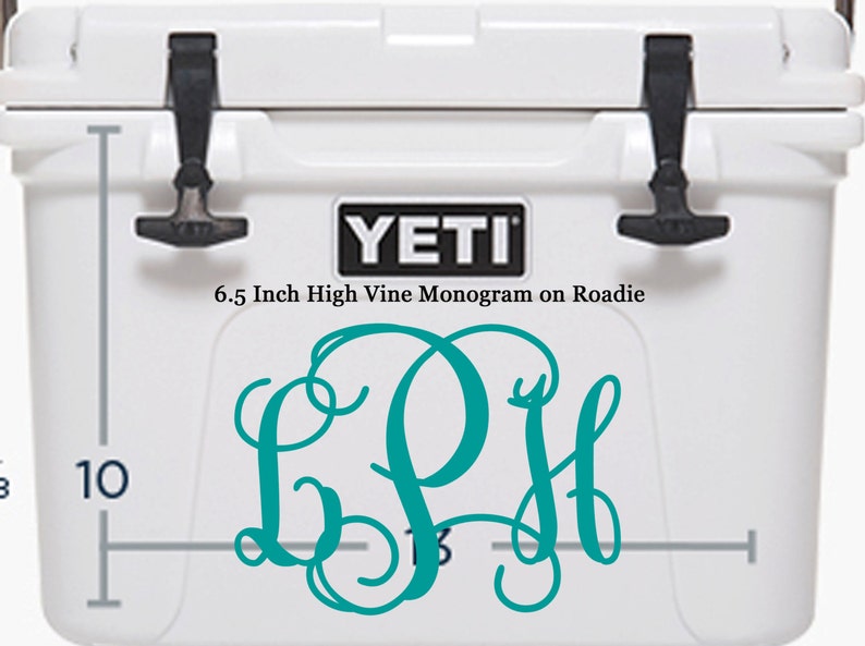 Yeti Cooler Decal Monogram Yeti Decal Wedding Gifts - Etsy