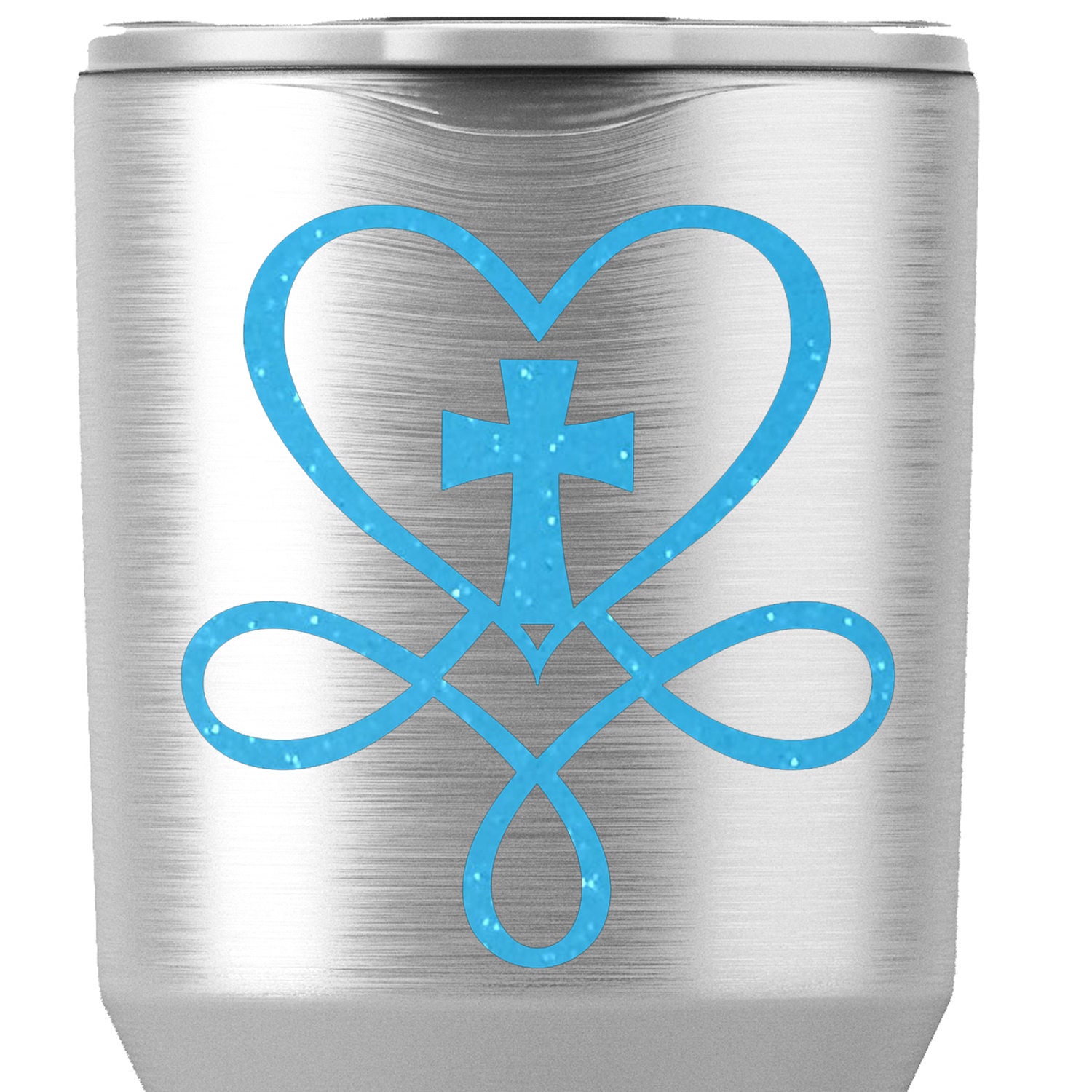 Cross Decal Glitter Cross Decal Cross Car Decal Yeti Decal for - Etsy