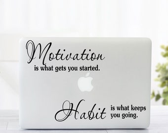 Motivational Quotes Positive Quotes Macbook Pro Stickers | Etsy