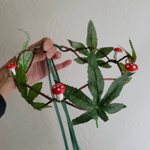 Marijuana Leaf Crown - Etsy