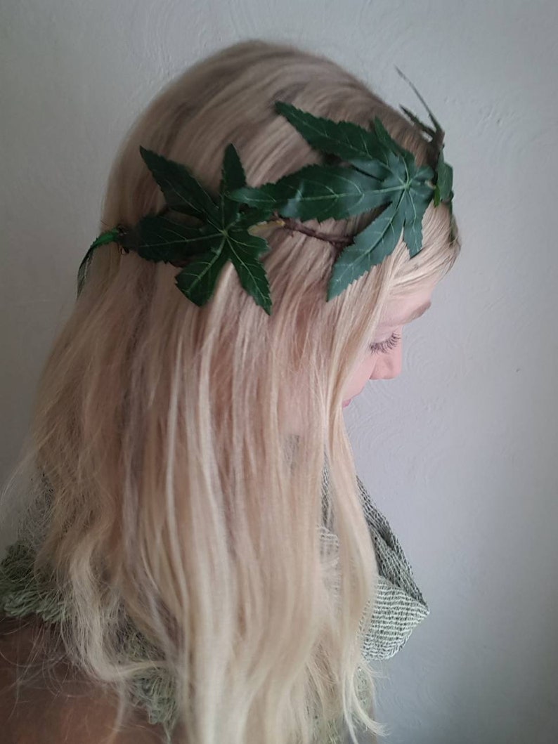 Pot Leaf Headband Cannabis Tiara 420 Headband Pot Leaf - Etsy