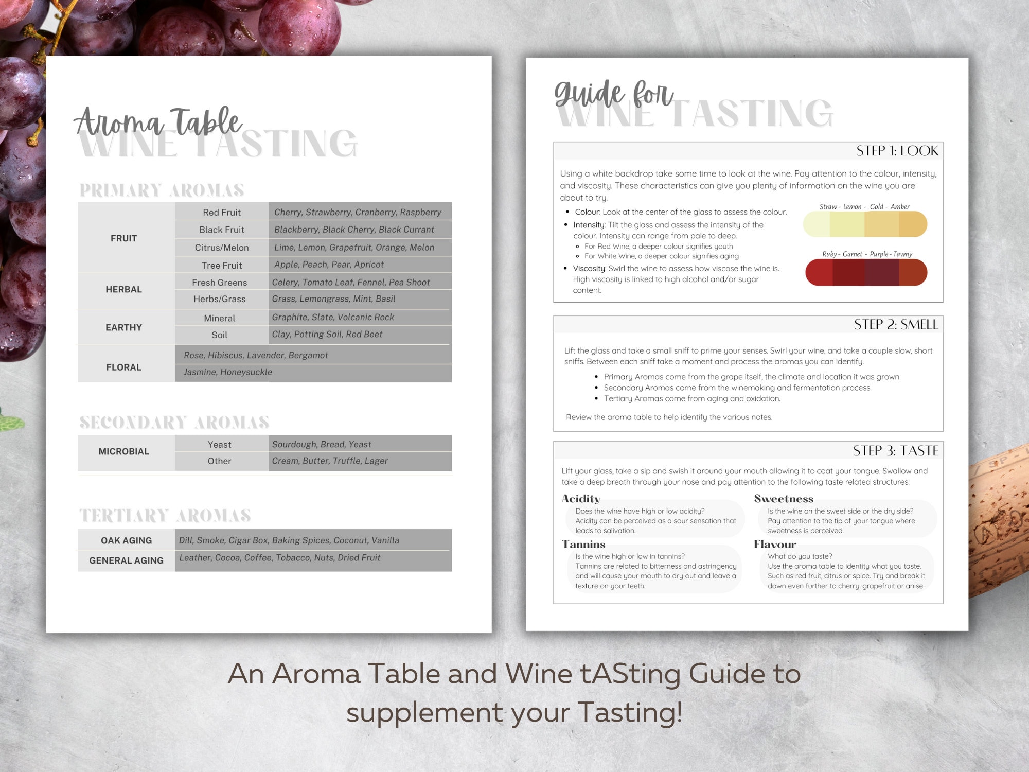 Printable Wine Tasting Bundle | Wine Tasting Party | Wine Tasting ...