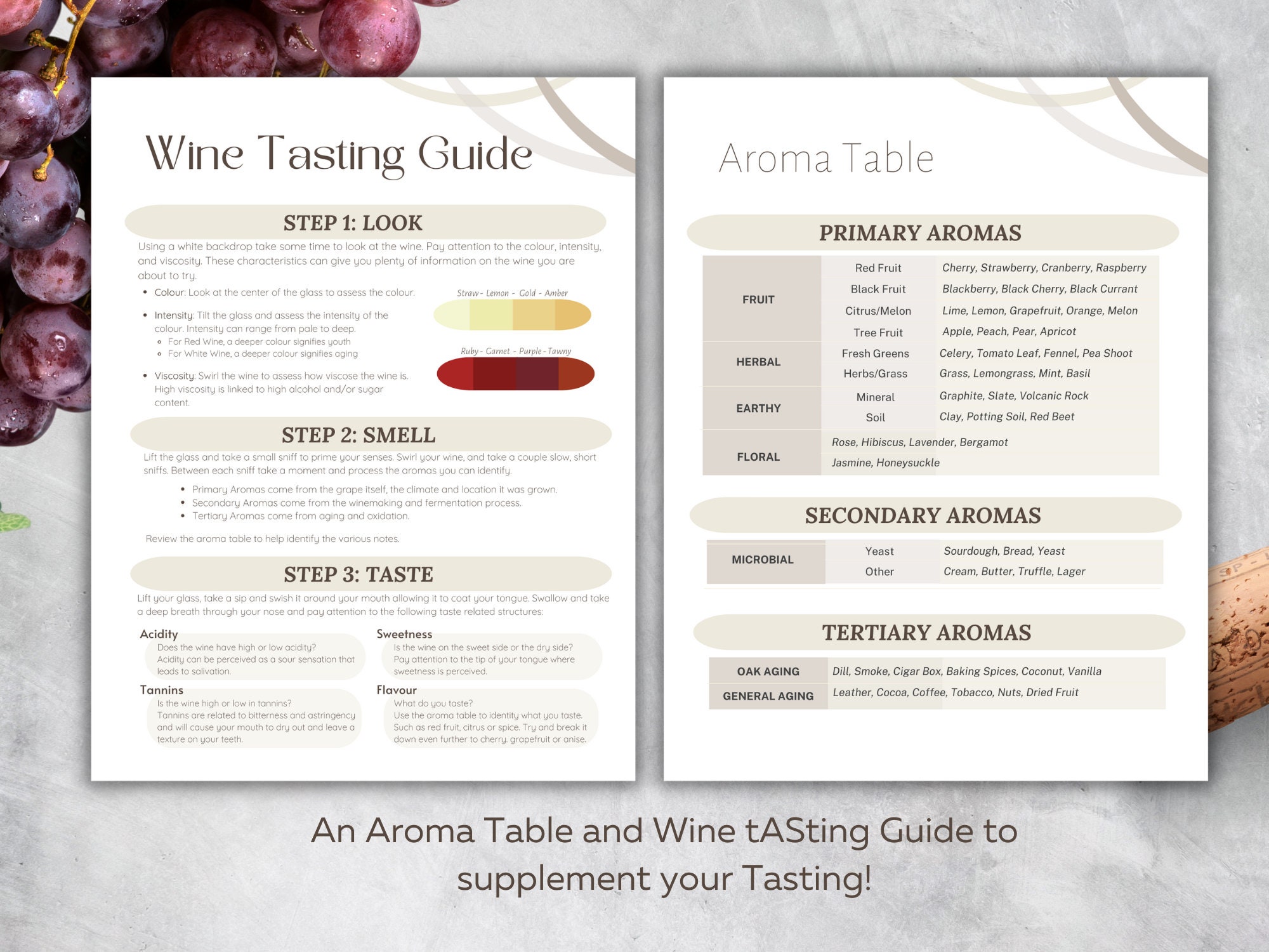 Printable Wine Tasting Bundle Wine Tasting Party Wine Tasting Sheets Tags Wine Tasting Course - Etsy