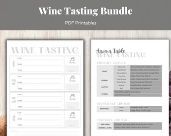 Printable Wine Tasting Bundle | Wine Tasting Party | Wine Tasting ...
