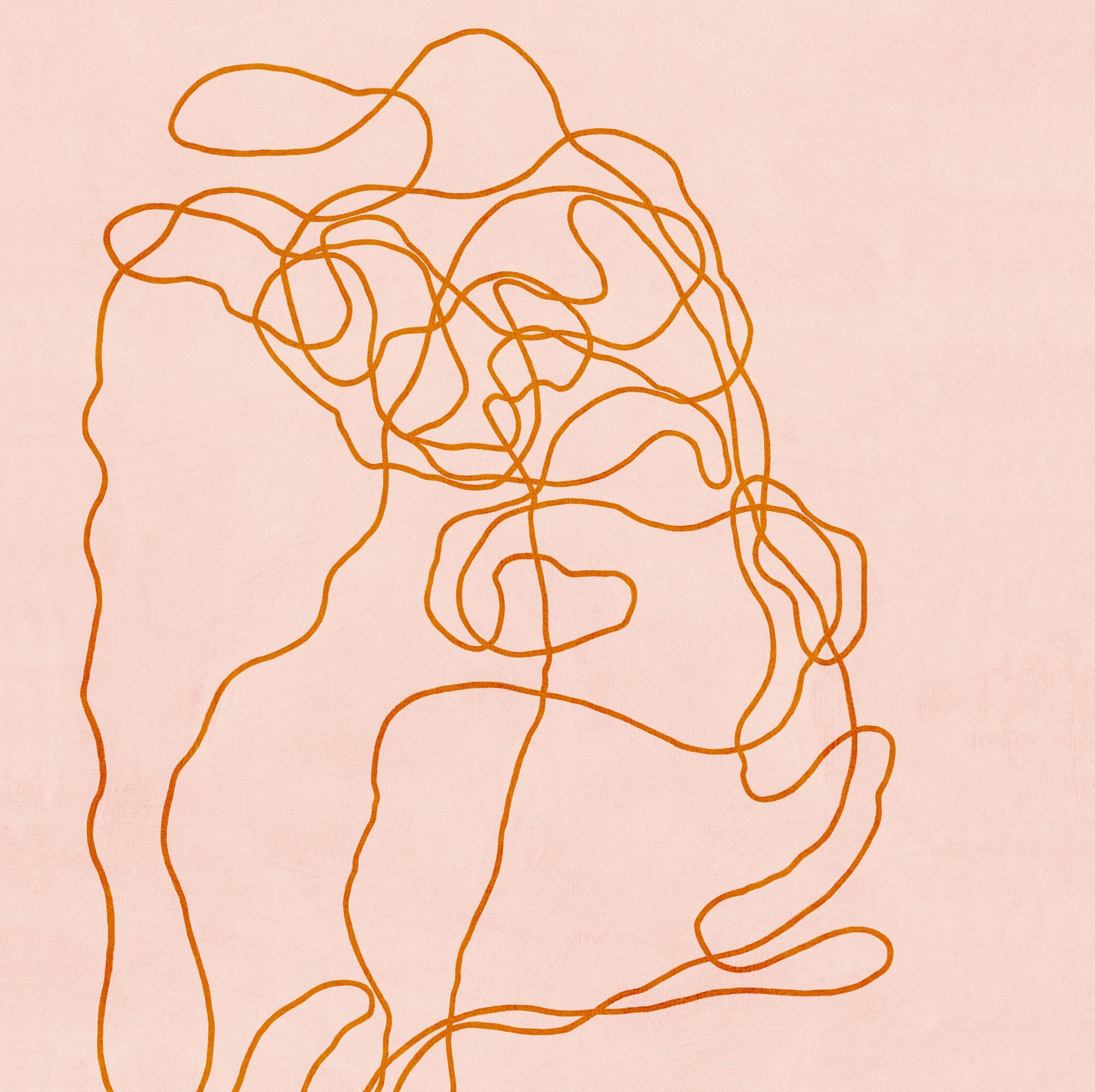 Large Abstract Line Drawing PRINTABLE ART Abstract Print - Etsy