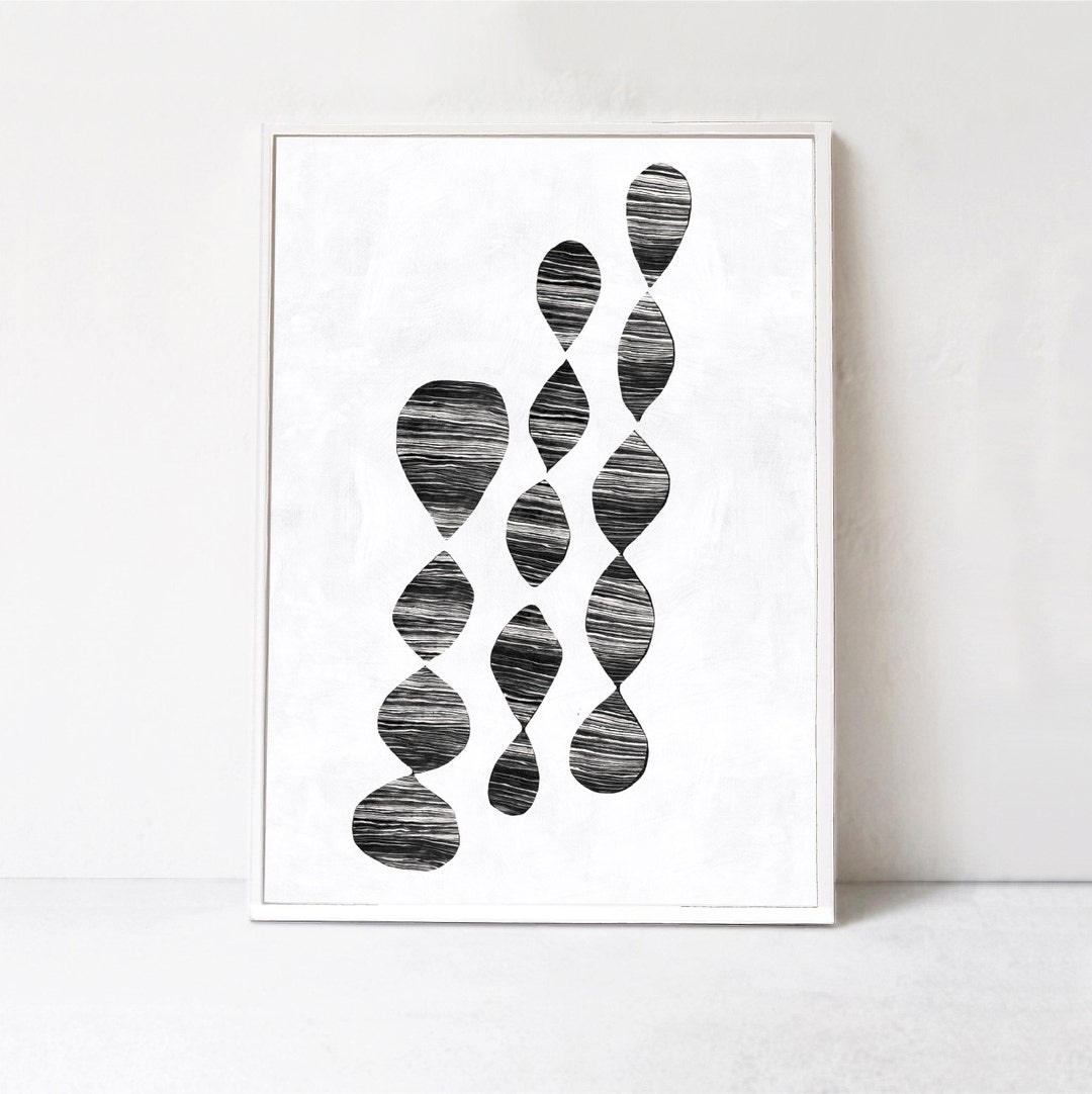 Large Printable Art, Modern Wall Decor Print, Black and White Prints ...