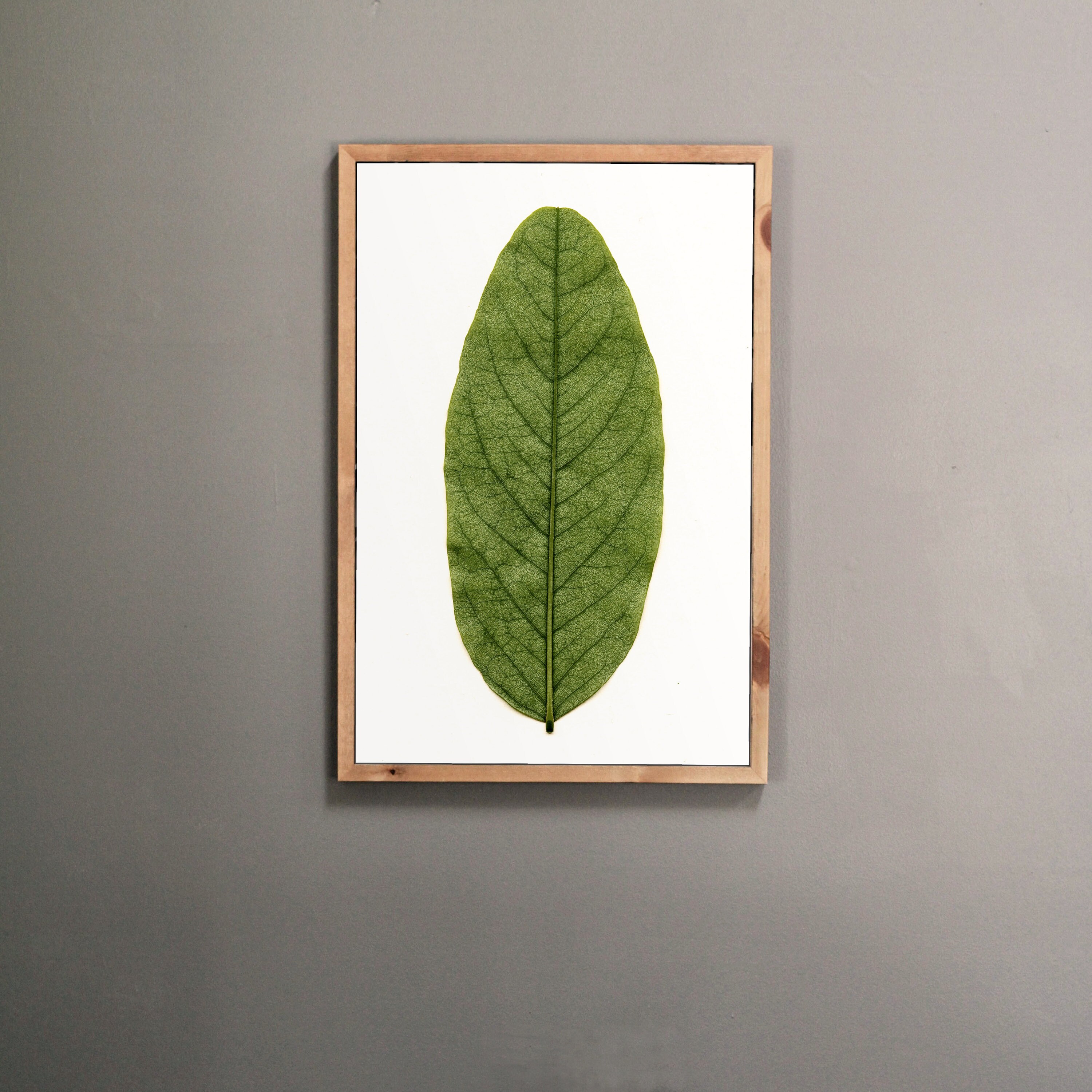 Green Art Print Green Leaf Print: Large Poster Download. - Etsy