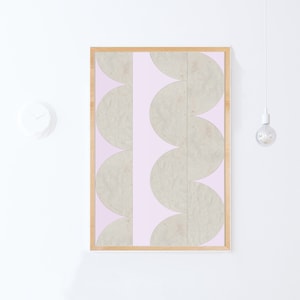 Mid Century Modern Art Print, Pink Abstract Art Print, DIGITAL DOWNLOAD ...