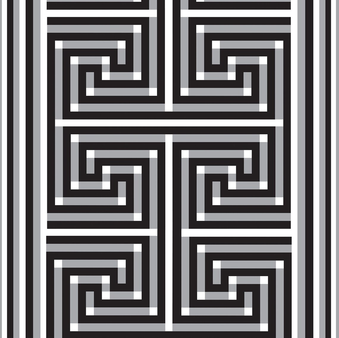 Black and White Geometric Print, Contemporary Art Print, Modern ...