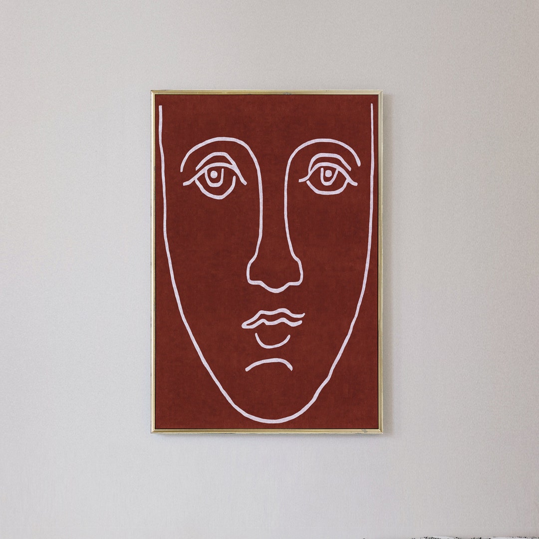 INSTANT DOWNLOAD Printable Art: Face Poster Modern - Etsy