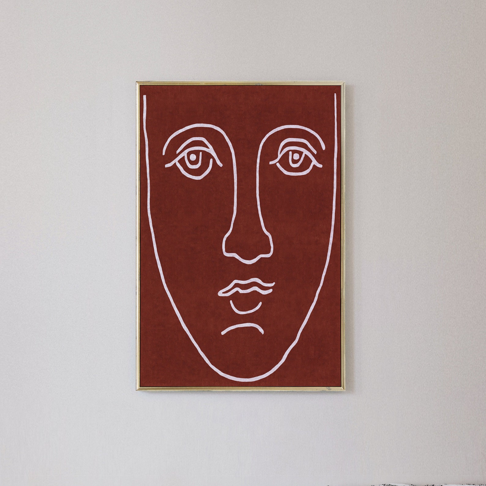 INSTANT DOWNLOAD Printable Art: Face Poster Modern | Etsy