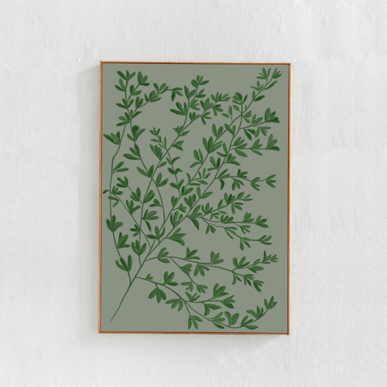 Sage Green PRINTABLE ART: Extra Large Botanical Wall Art, Downloadable ...