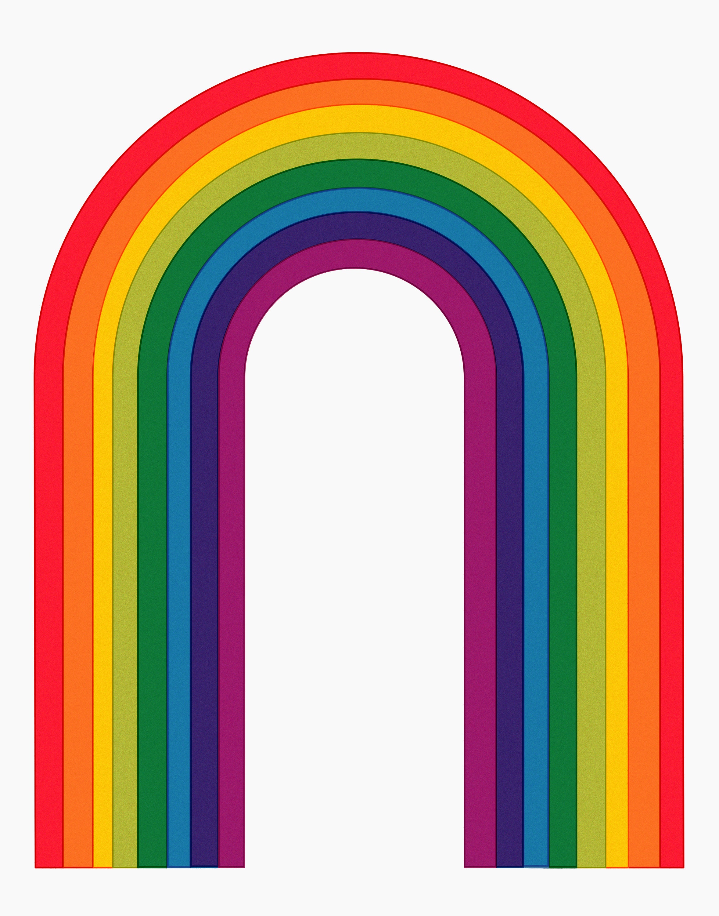 Rainbow Printable Wall Art Rainbow Art Print Playroom Wall - Etsy