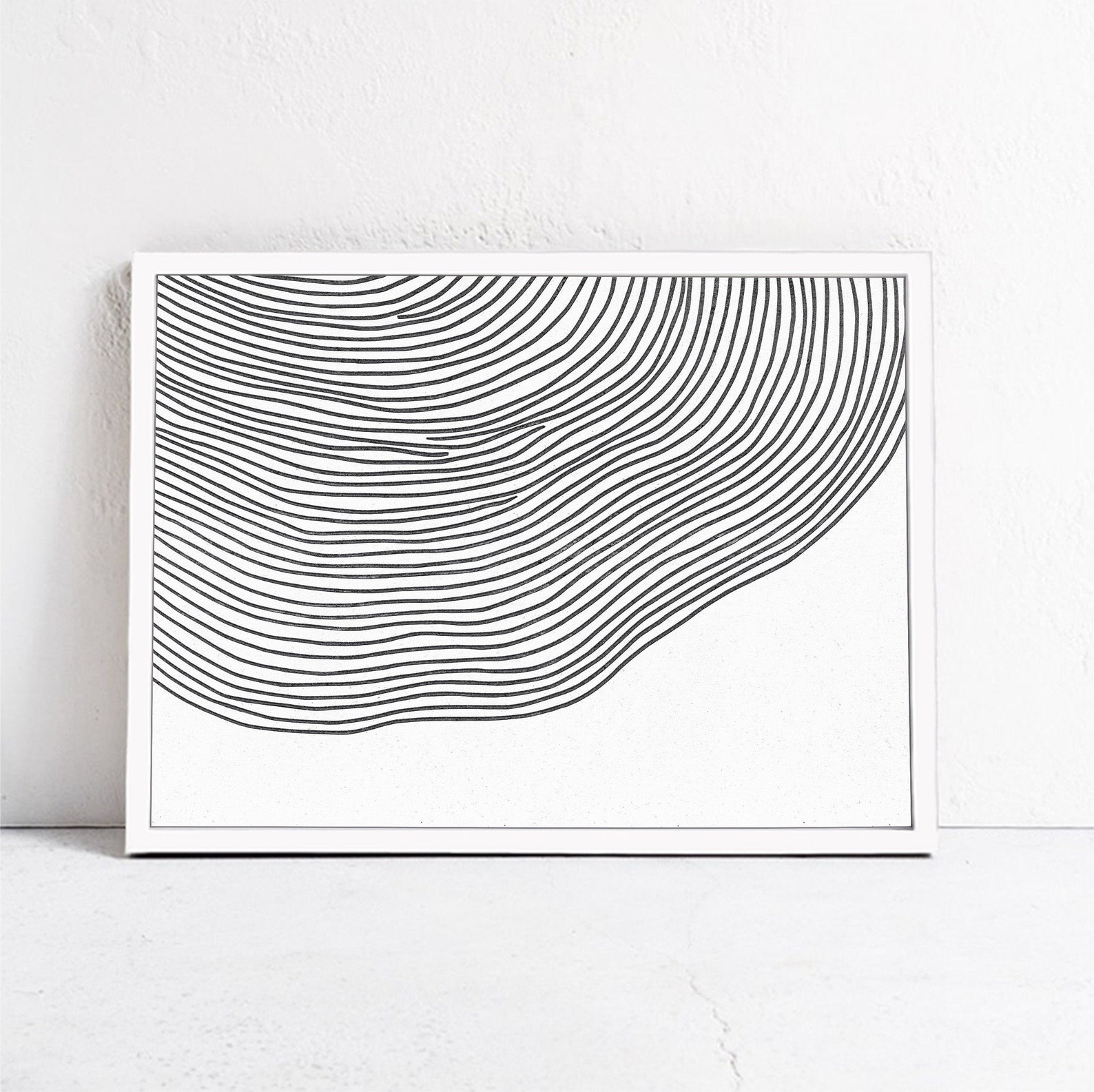 Downloadable Print: Abstract Lines Printable Art. Oversized | Etsy