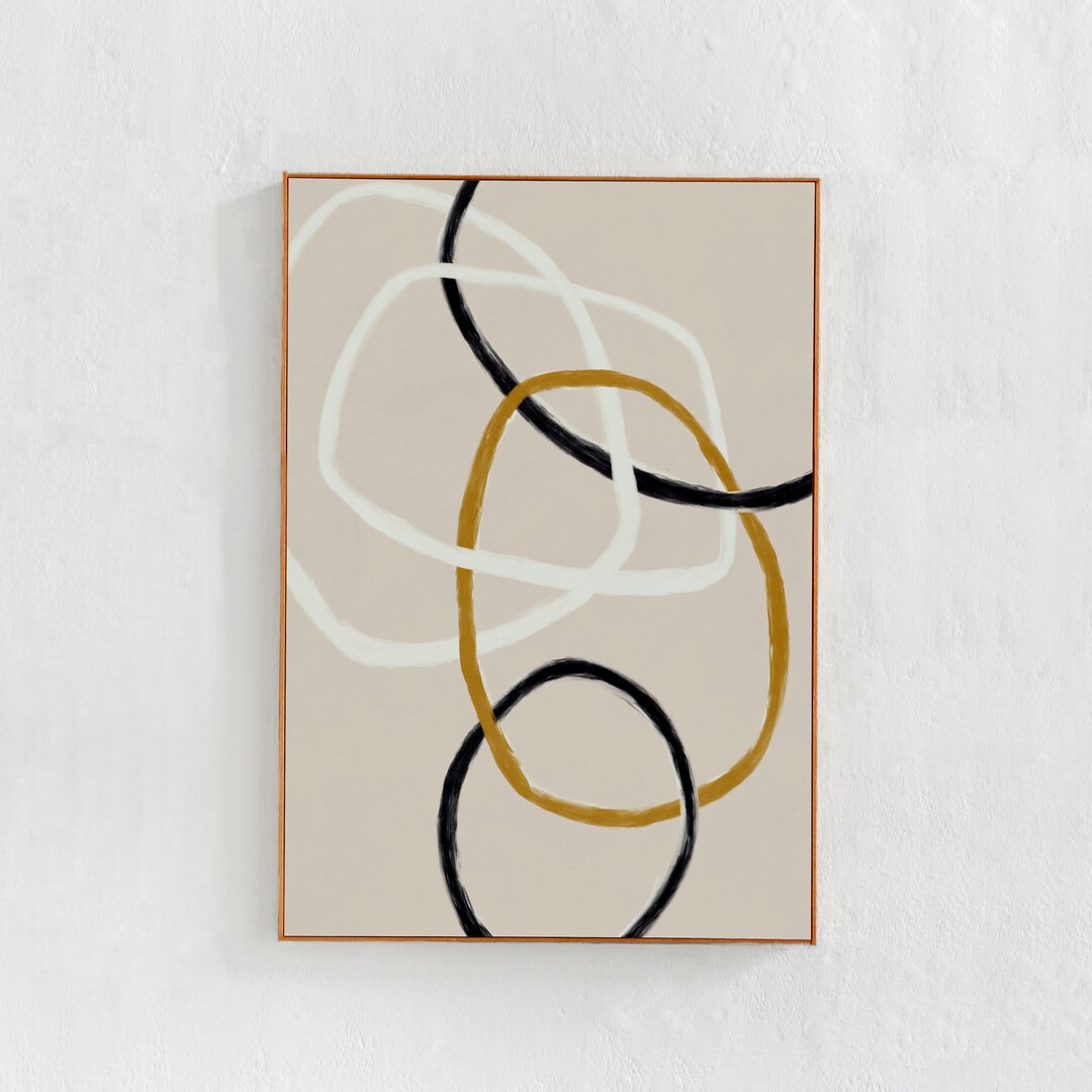 Printable Abstract Art: Neutral Tones Decor, Digital Download Print ...