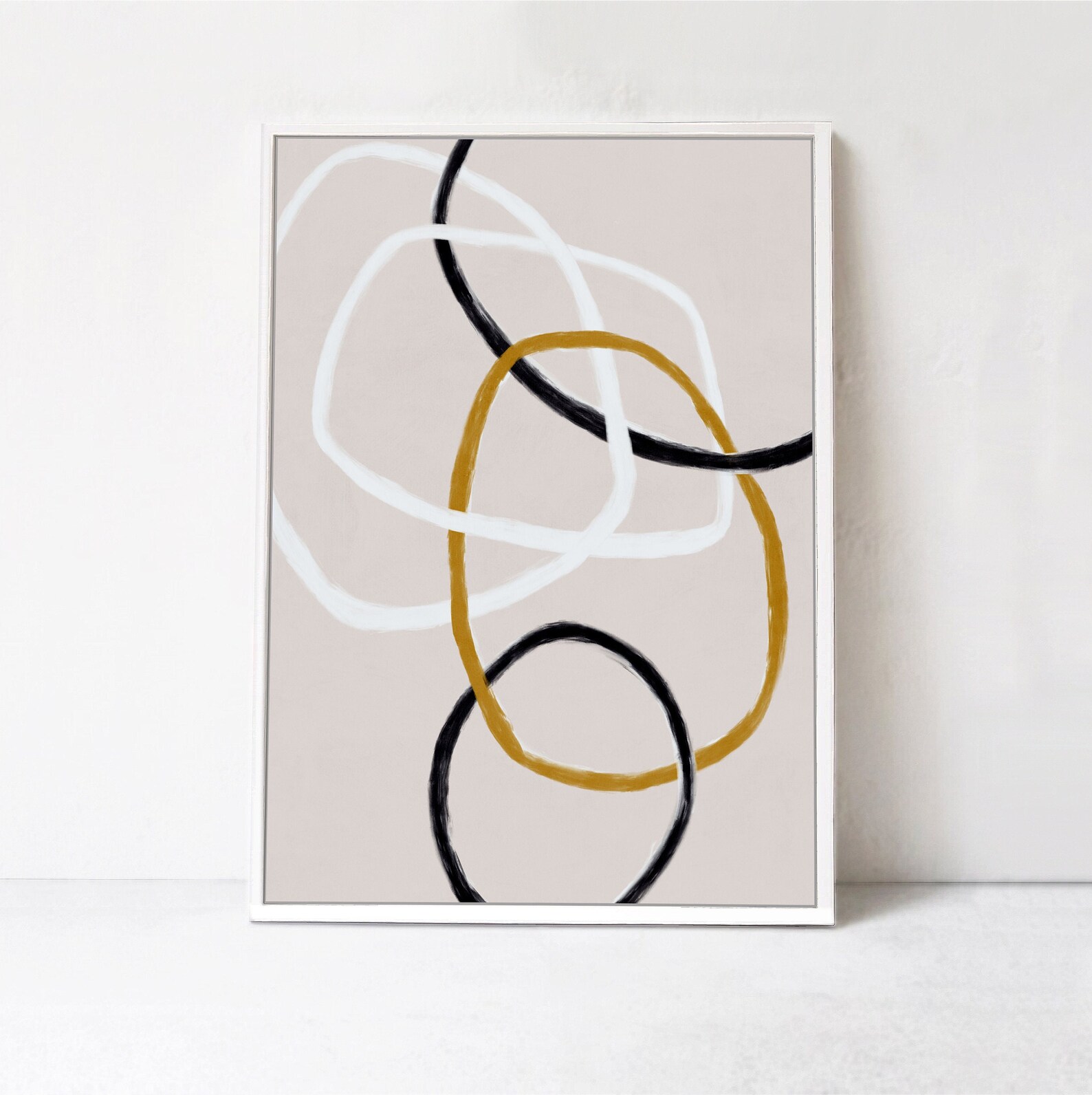 Printable Abstract Art: Neutral Tones Decor, Digital Download Print ...