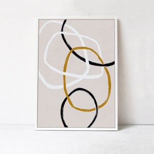 Printable Abstract Art: Neutral Tones Decor, Digital Download Print ...