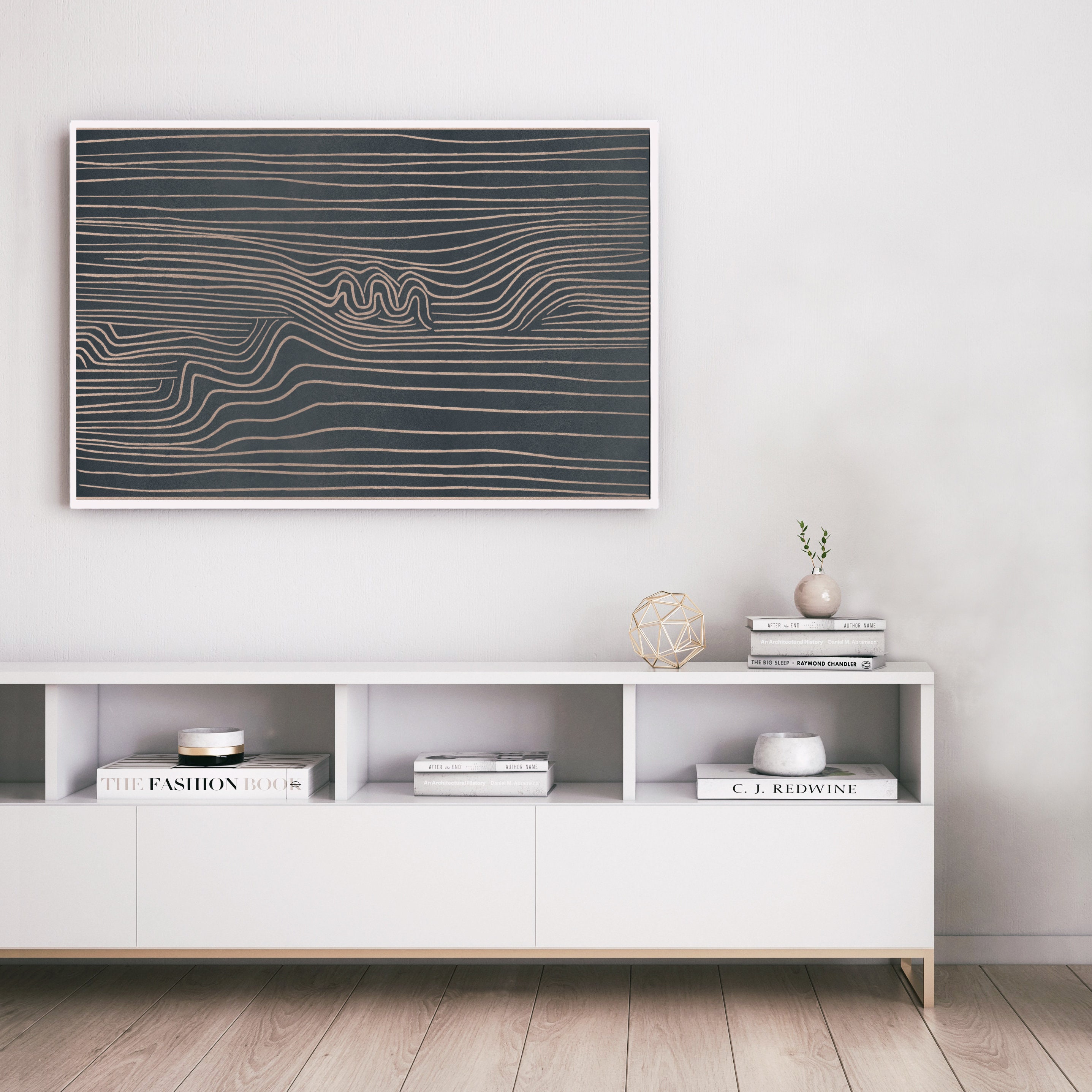 Scandi Boho PRINTABLE ART: Abstract Lines Eclectic Art Print - Etsy