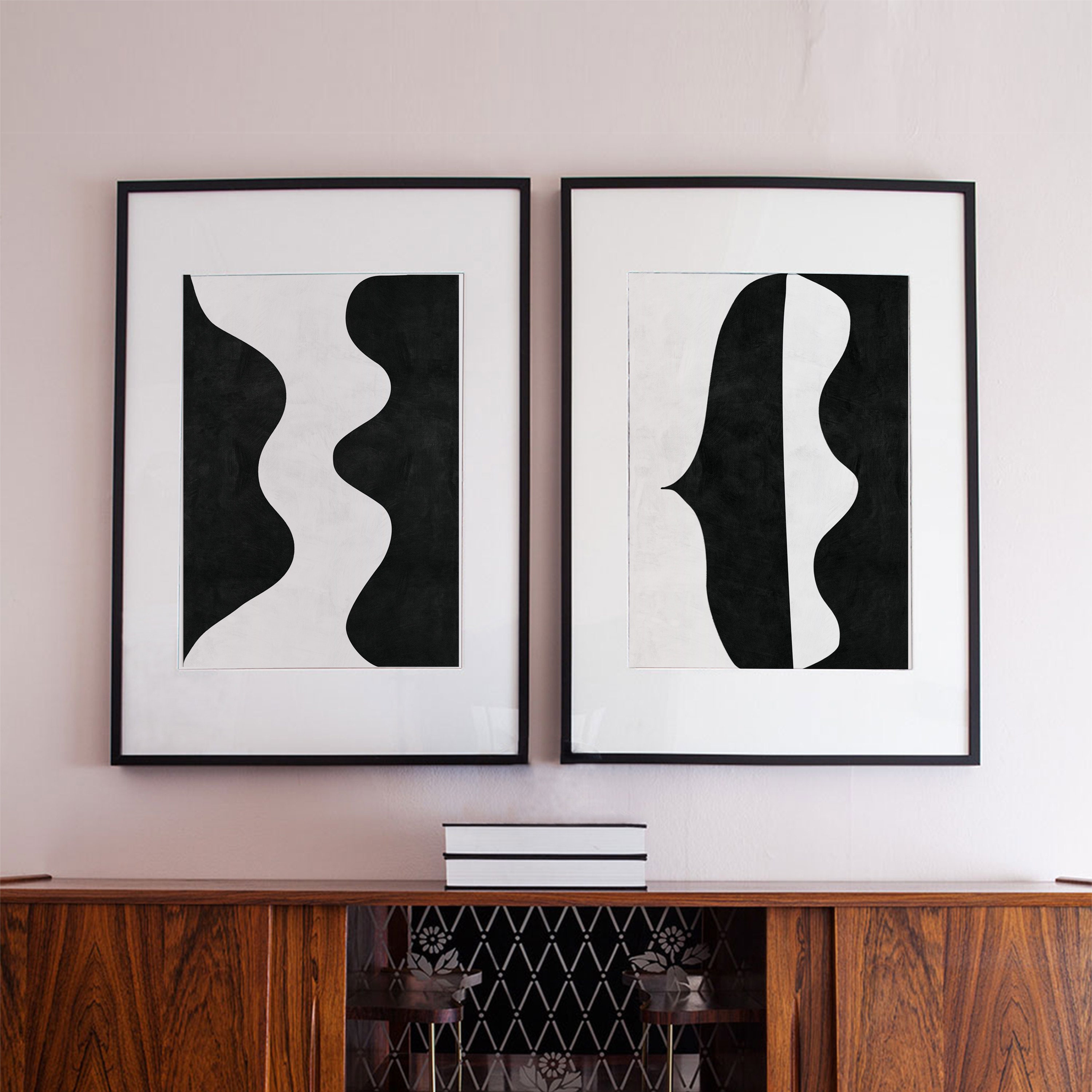DOWNLOADABLE PRINT Set Abstract Printable Art Print Set of 2 - Etsy