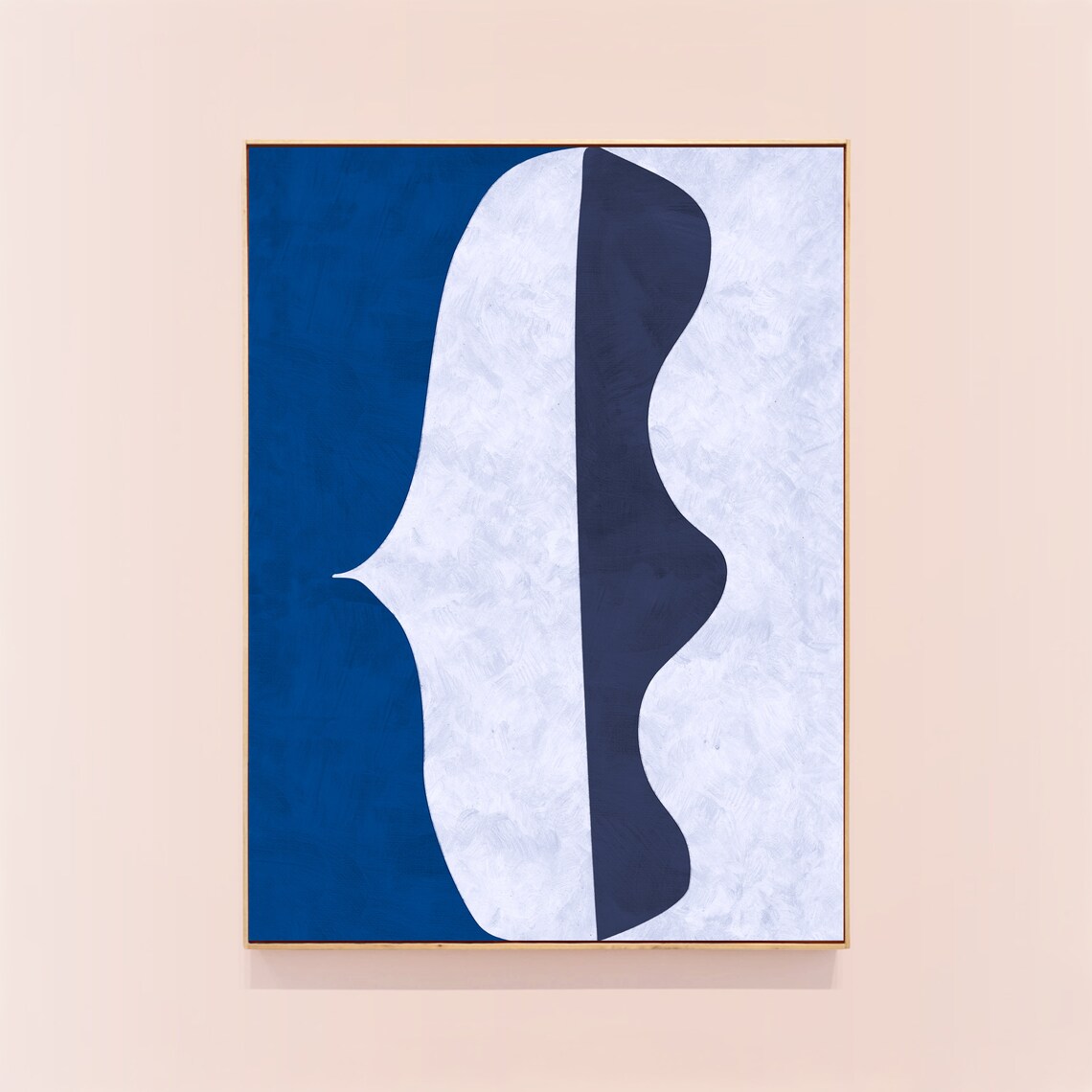Blue Abstract Art DOWNLOADABLE PRINT Blue Mid Modern Poster - Etsy