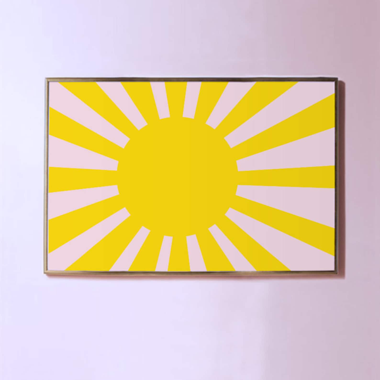 Sun Printable Art Colorful Wall Art Nursery Print Sun Print | Etsy