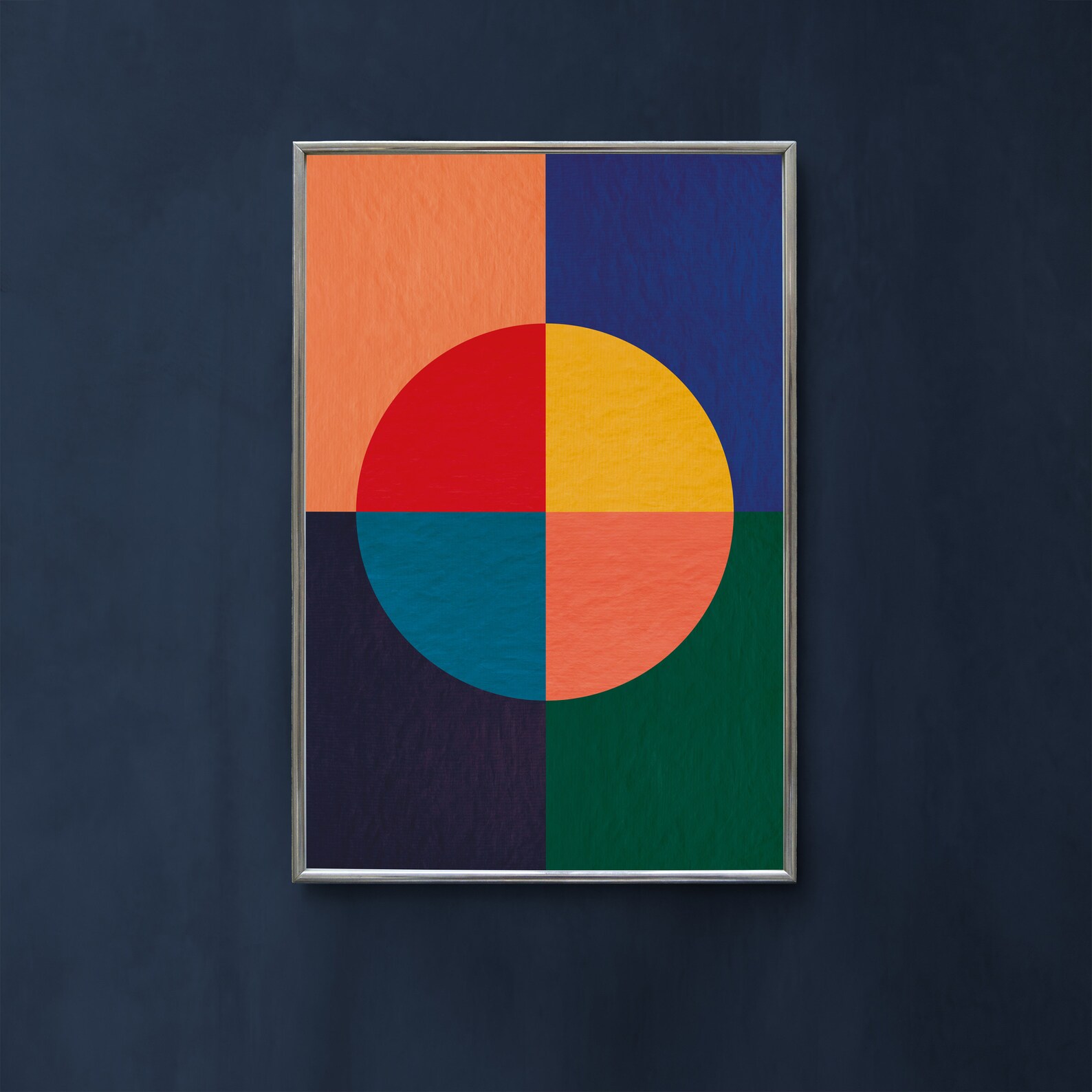 Colorful Wall Art Print: Abstract Downloadable Print, Contemporary ...
