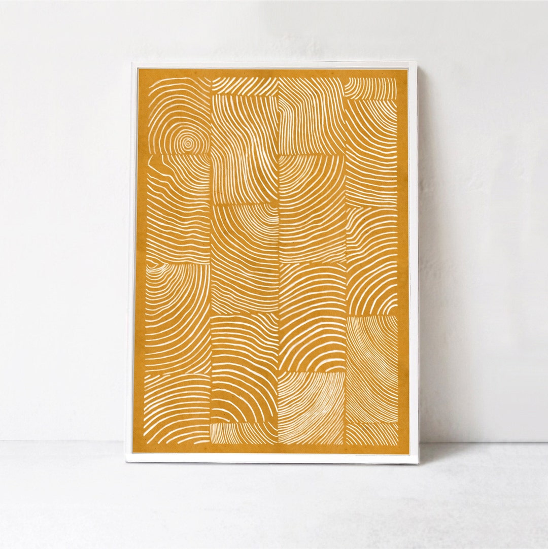 Yellow Printable Art: Abstract Downloadable Art Print Poster. - Etsy