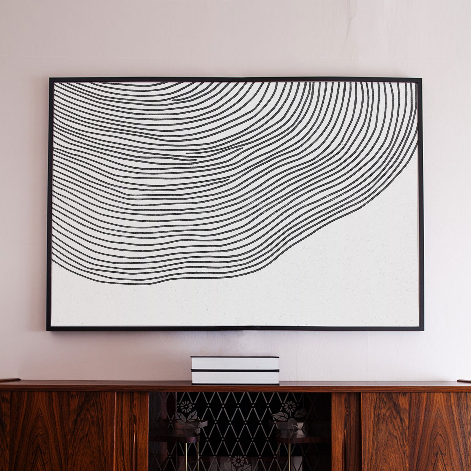 Downloadable Print: Abstract Lines Printable Art. Oversized Art Print ...